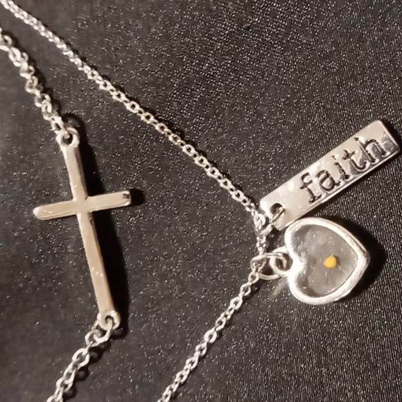 Faith | Jewelry | Layered In Faith Heart Charm With A Mustard Seed ...